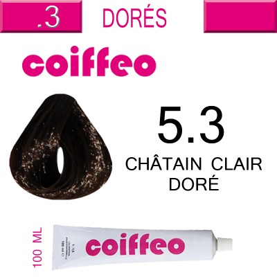 Coiffeo боя за коса 100 мл N 5.3 златно светло кестеняво