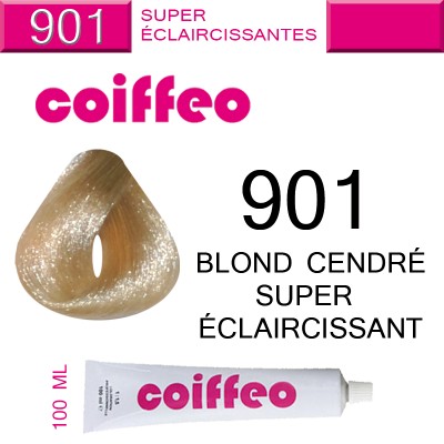 Coiffeo боя за коса 100 мл N 901 супер изсветляващо пепелно русо
